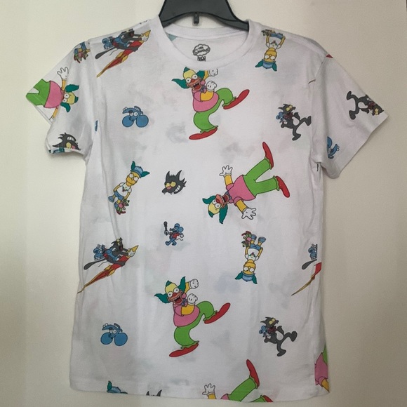 Simpsons | Tops | The Simpsons Character Allover Print Ss Tee | Poshmark